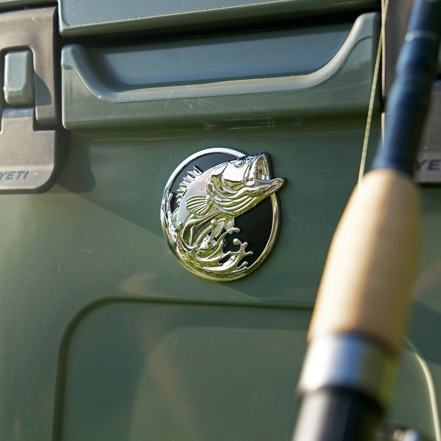 the BASS Chrome Car Badge | Grateful Fred