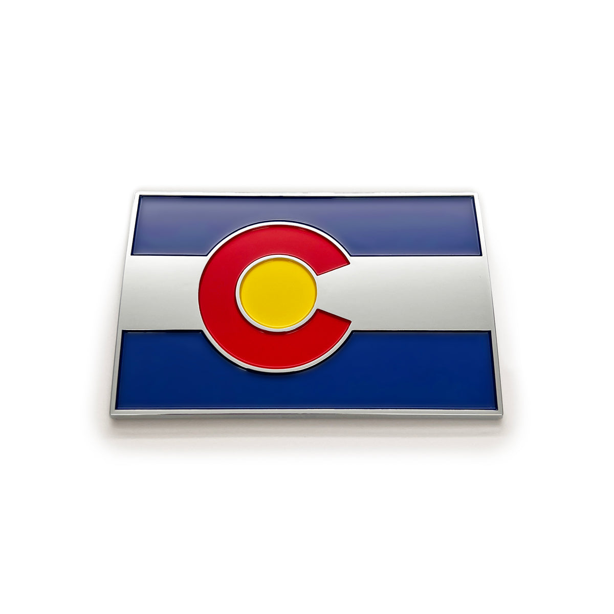 the COLORADO FLAG Chrome Badge | Grateful Fred