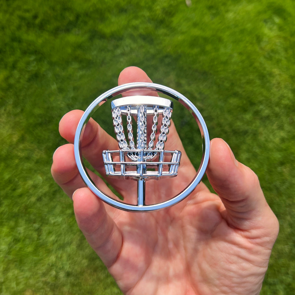 the DISC GOLF Chrome Badge | Grateful Fred