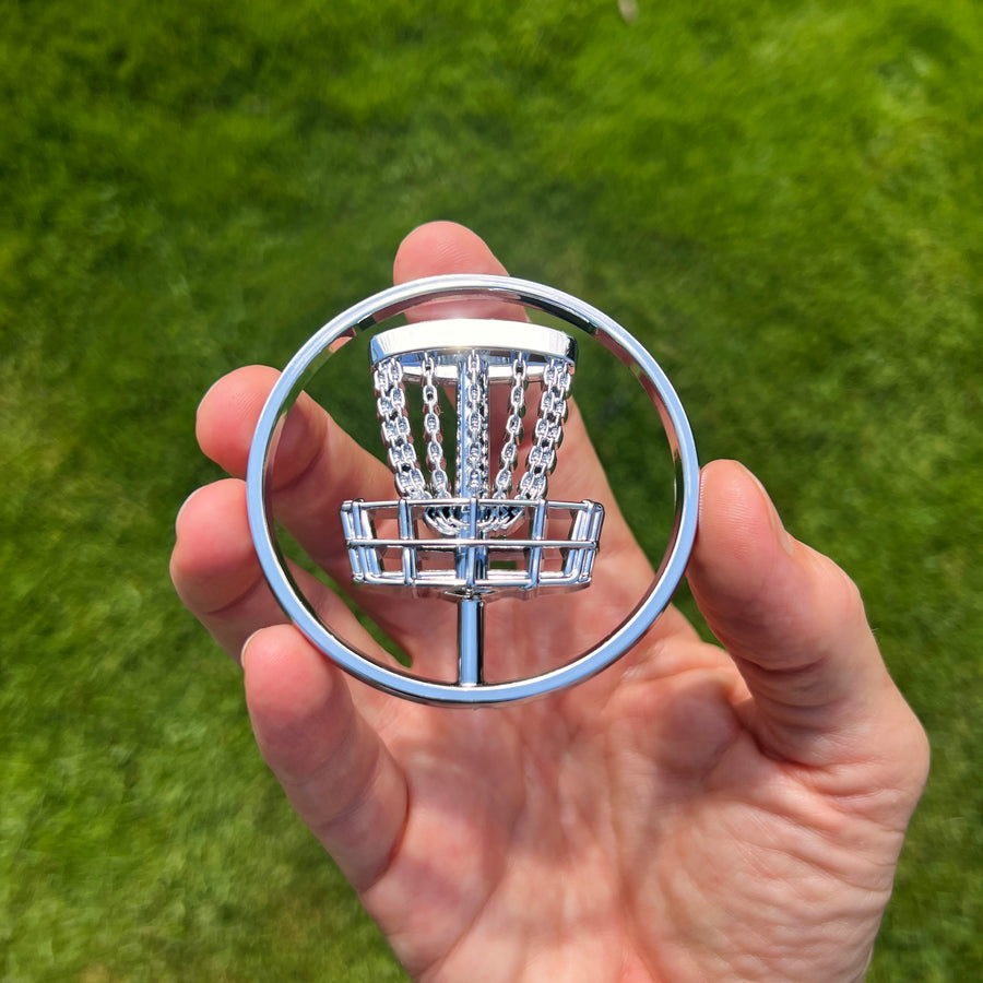 the DISC GOLF Chrome Badge | Grateful Fred