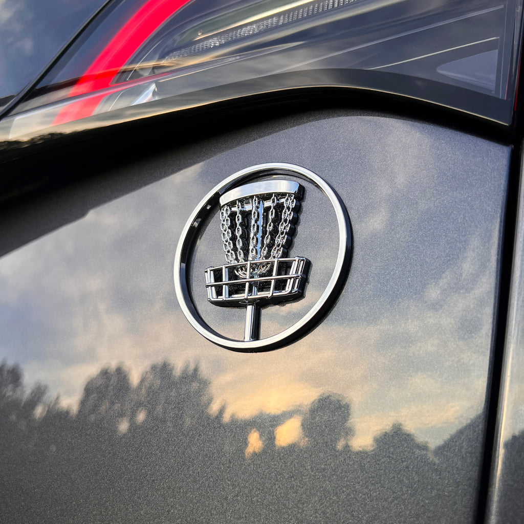 the DISC GOLF Chrome Badge | Grateful Fred
