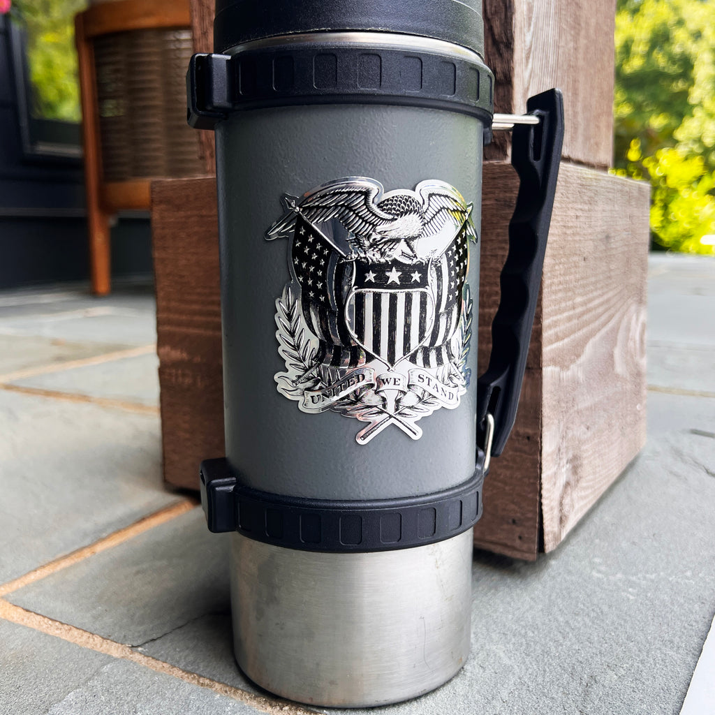the EAGLE SHIELD BOTTLE BADGE – 2 PACK | Grateful Fred