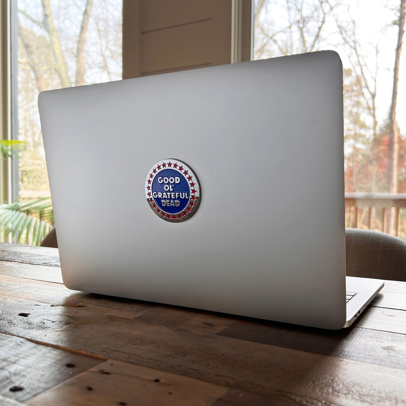 the GOOD OL' GRATEFUL DEAD Chrome Car Badge | Grateful Fred
