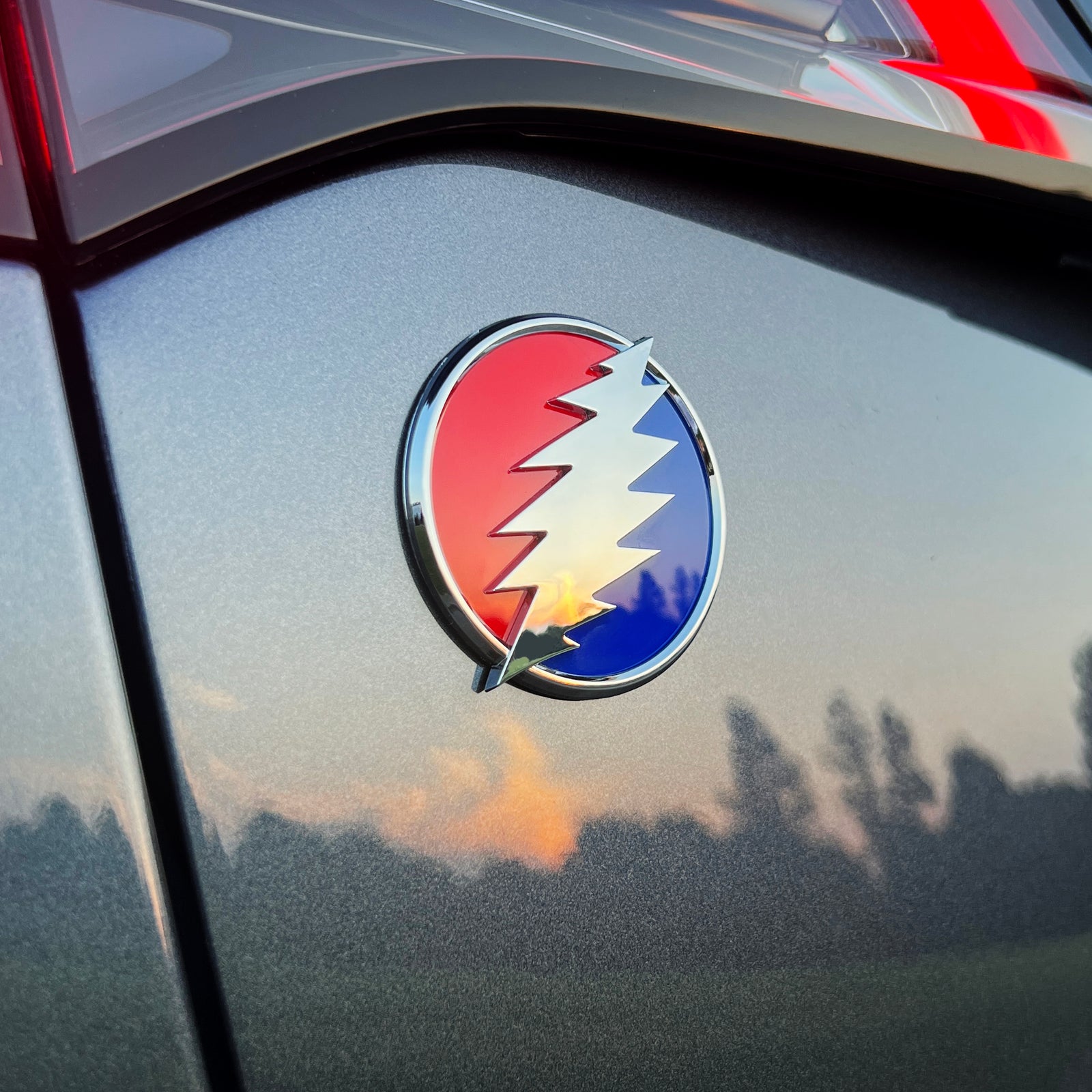 the STEALIE Chrome Car Large Badge | Grateful Fred