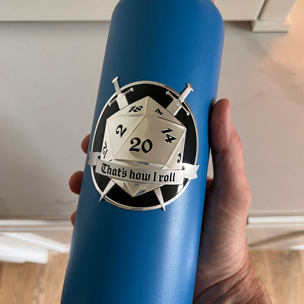 the NAT 20 BOTTLE BADGE - 2 PACK | Grateful Fred