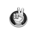 the PEACE OUT Chrome Car Badge | Grateful Fred