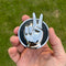 the PEACE OUT Chrome Car Badge | Grateful Fred