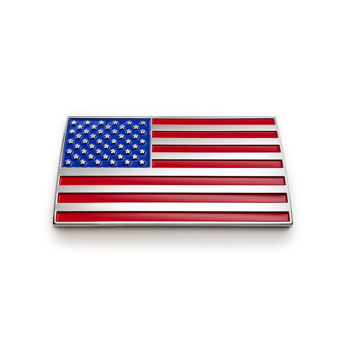 the AMERICAN FLAG BADGE