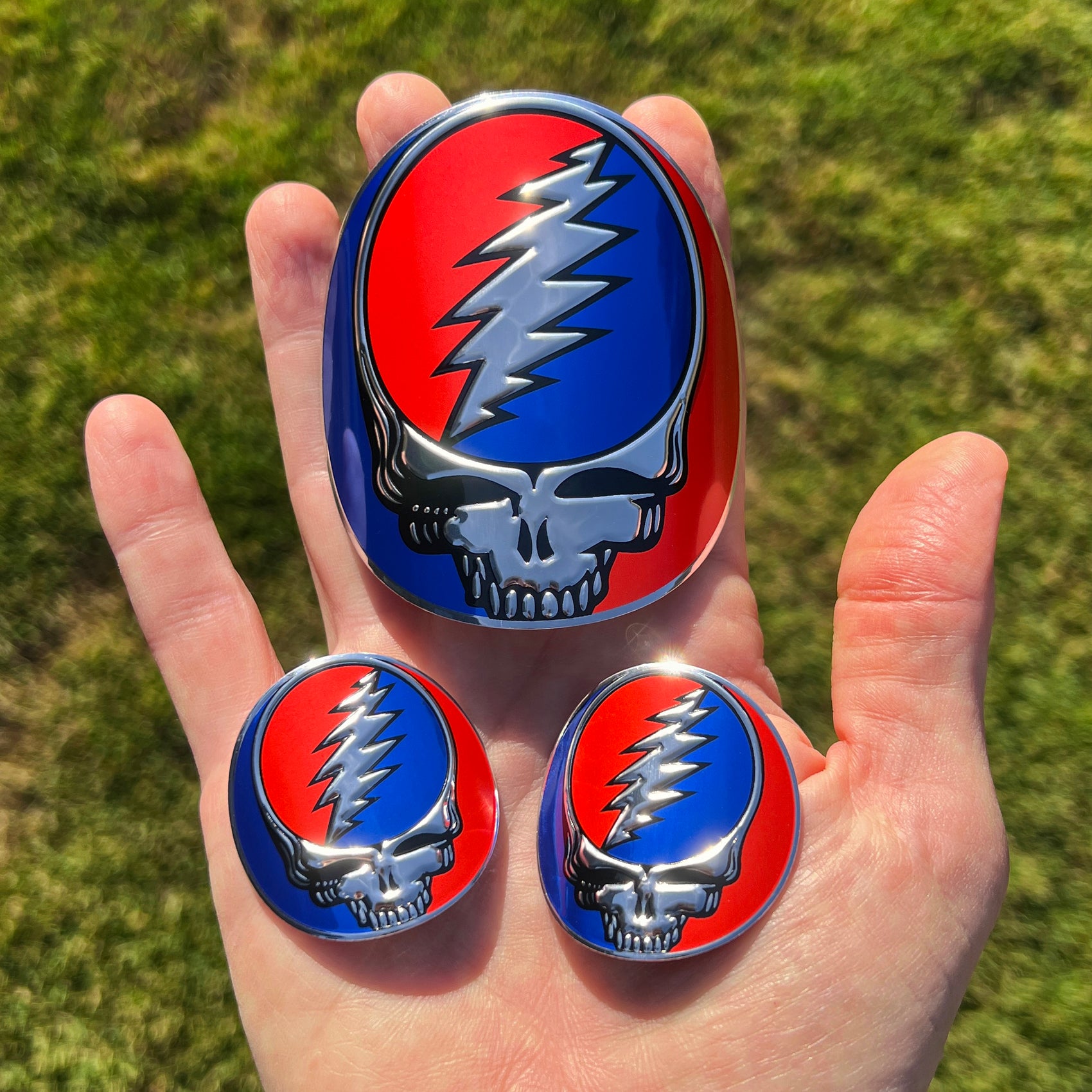 the STEALIE BOTTLE BADGE - 3 PACK | Grateful Fred