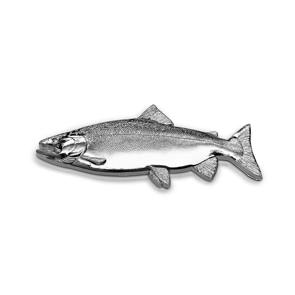 The SALMON Chrome Badge | Grateful Fred