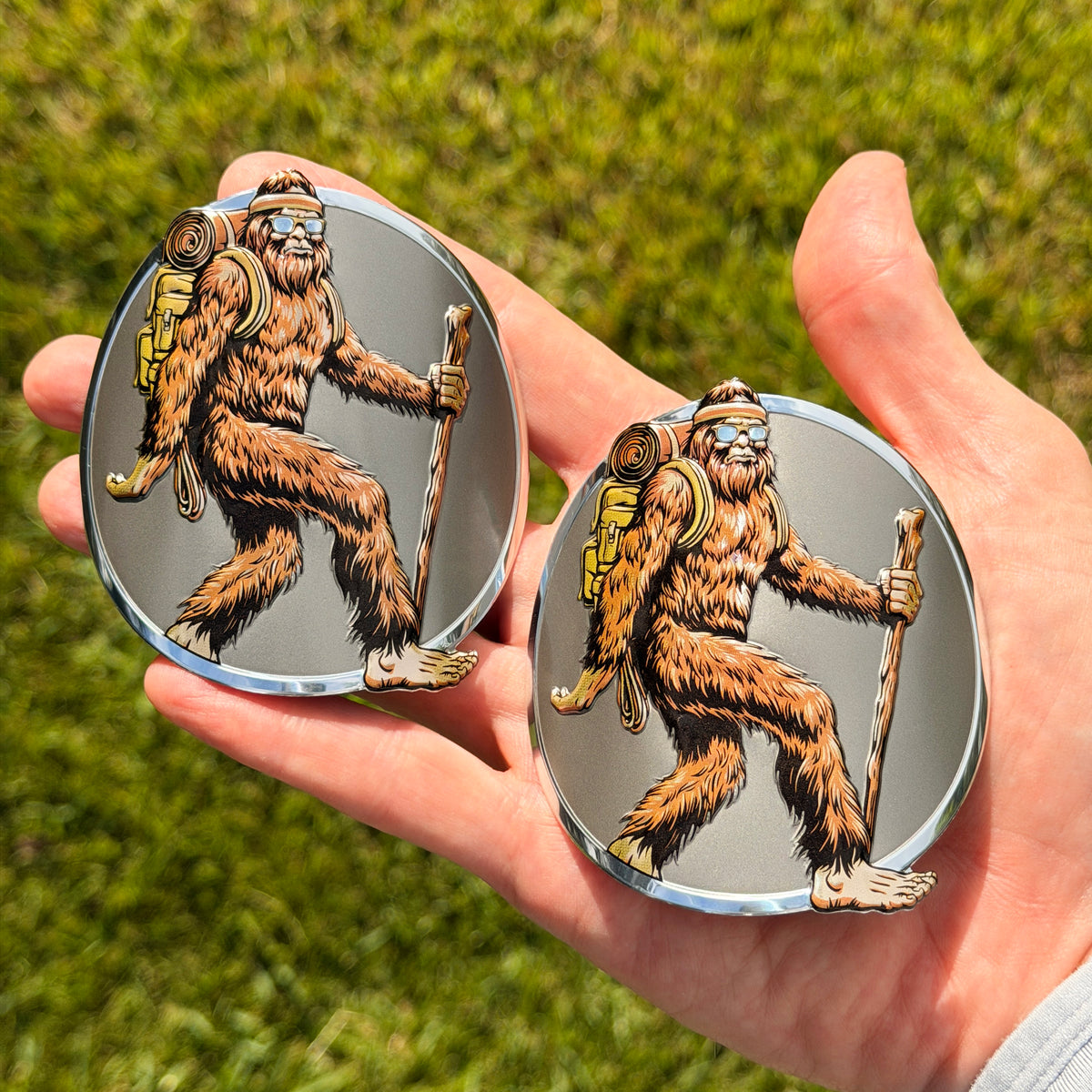 the SASQUATCH BOTTLE BADGE – 2 PACK | Grateful Fred