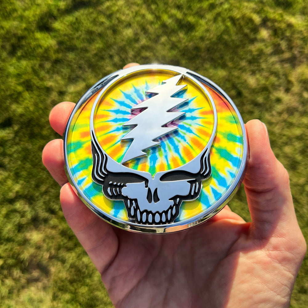the EXTRA STEALIE 2.0 Chrome Car Badge | Grateful Fred