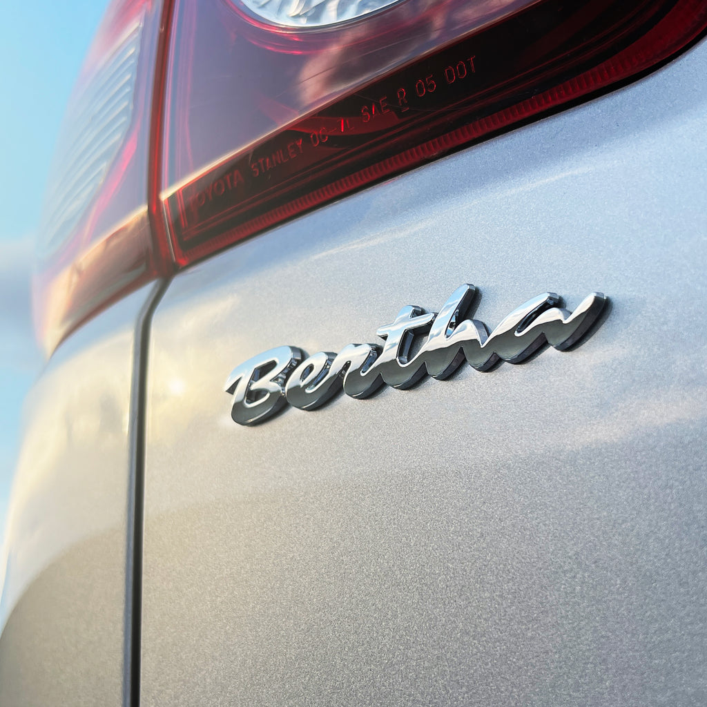 the BERTHA Chrome Car Badge | Grateful Fred